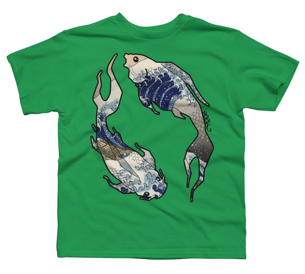 Coy Wave Boys Kelly Green Graphic Tee - Design By Humans XS - Walmart.com