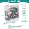 ALAZA Anchors Seashells Starfish Hardcover 3 Ring Binder 1.5" D-Rings ...