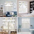 Birds on the Wire Yellow Grey Orange Swag Curtain Valance for Windows ...