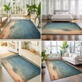 Area Rug 5x7ft Ombre Blue Red Sky Birds Washable Area Rugs for Living ...
