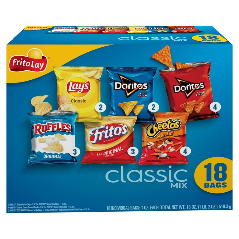 Frito-lay Variety Pack Baked Popped Mix- 18ct Wholesale Outlet | www ...