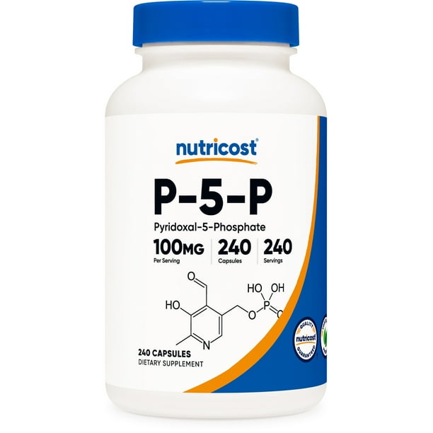 Nutricost P5P Vitamin B6 Supplement 100mg, 240 Capsules - Non-GMO ...