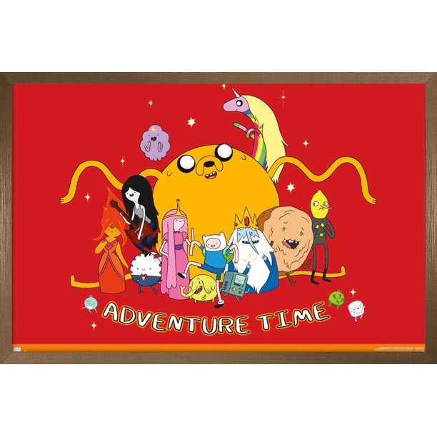 Adventure Time - Group Wall Poster, 22.375" x 34", Framed - Walmart.com
