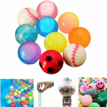 10Pcs 27mm Colorful Bouncy Jet Balls Kids Toy For Pinata Loot Party Bag ...