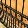 ALEKO Garden Steel Fence 8 x 5 feet London Style Black - Walmart.com