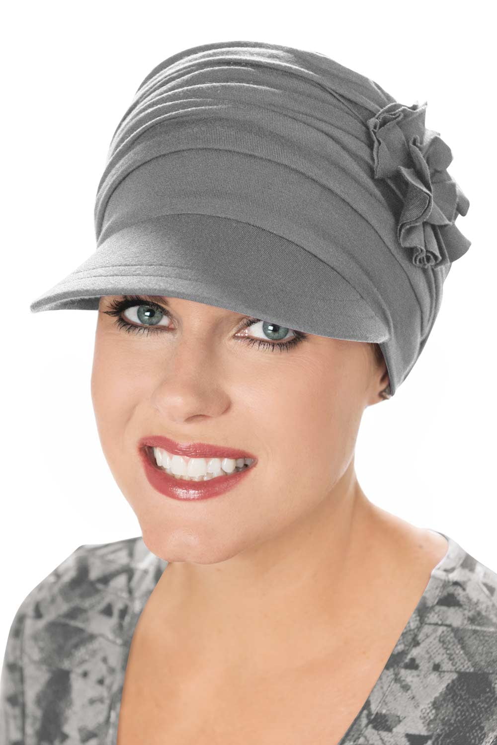Bamboo Florette Newsboy-Caps for Women with Chemo Cancer Hair Loss ...
