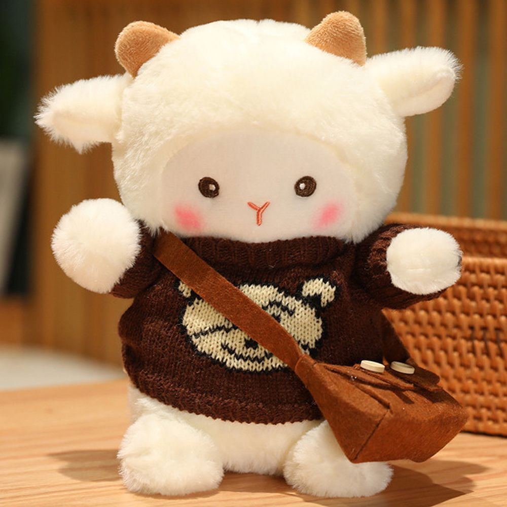 Lovely Cute Cartoon Doll With Crossbody Bag Wears Clothes Sheep Animal ...