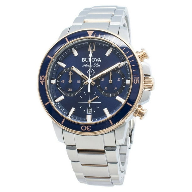 Bulova Marine Star 98B301 Chronograph Quartz Men's Watch - Walmart.com