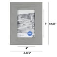Mainstays 4x6 inch Flat Wide Grey 1.5" Gallery Wall Picture Frames - 4 ...