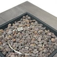 Colby Outdoor Wood Patterned Square Gas Fire Pit, Grey - Walmart.com