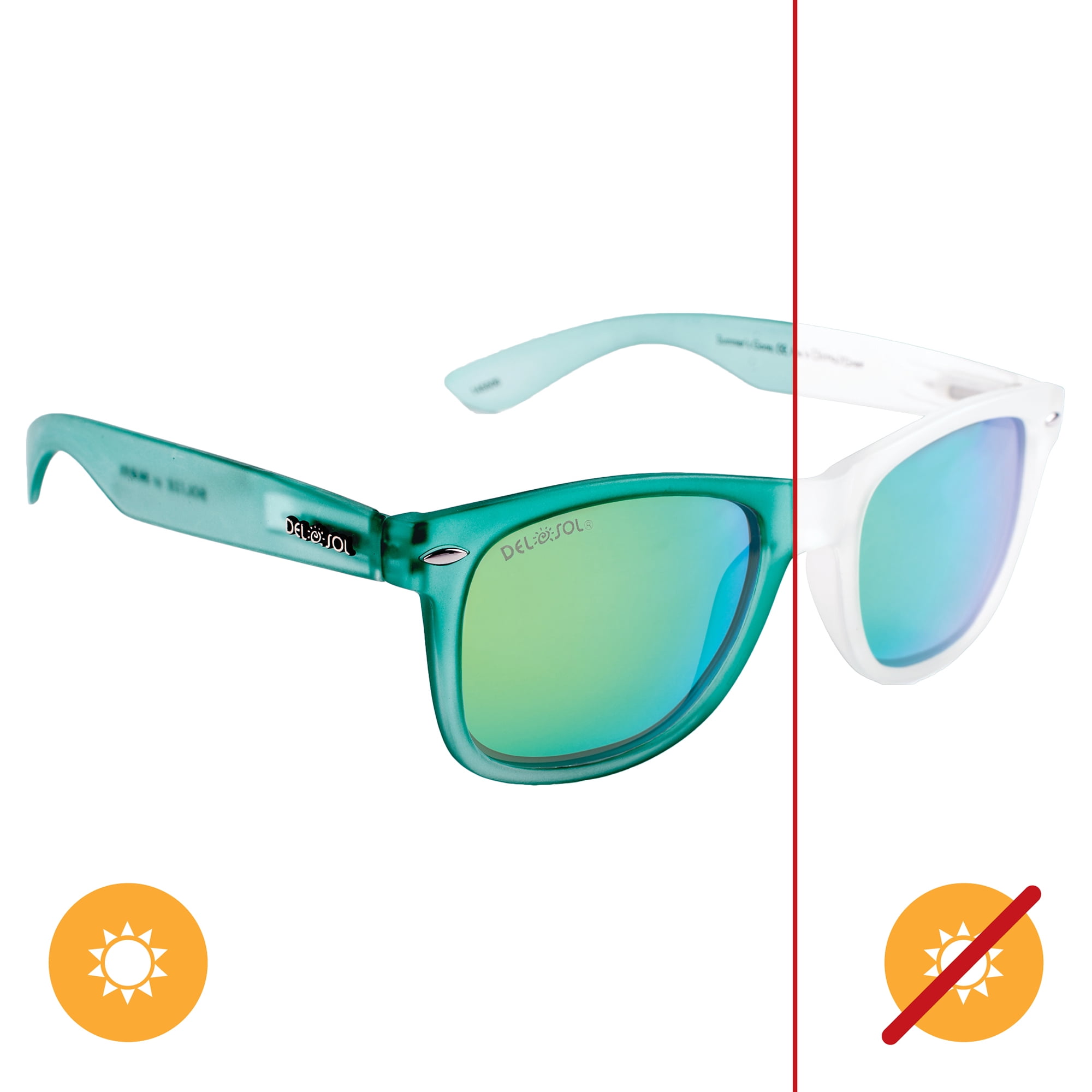 Del Sol Solize Color-Changing Unisex Sunglasses - Summer's Gone ...