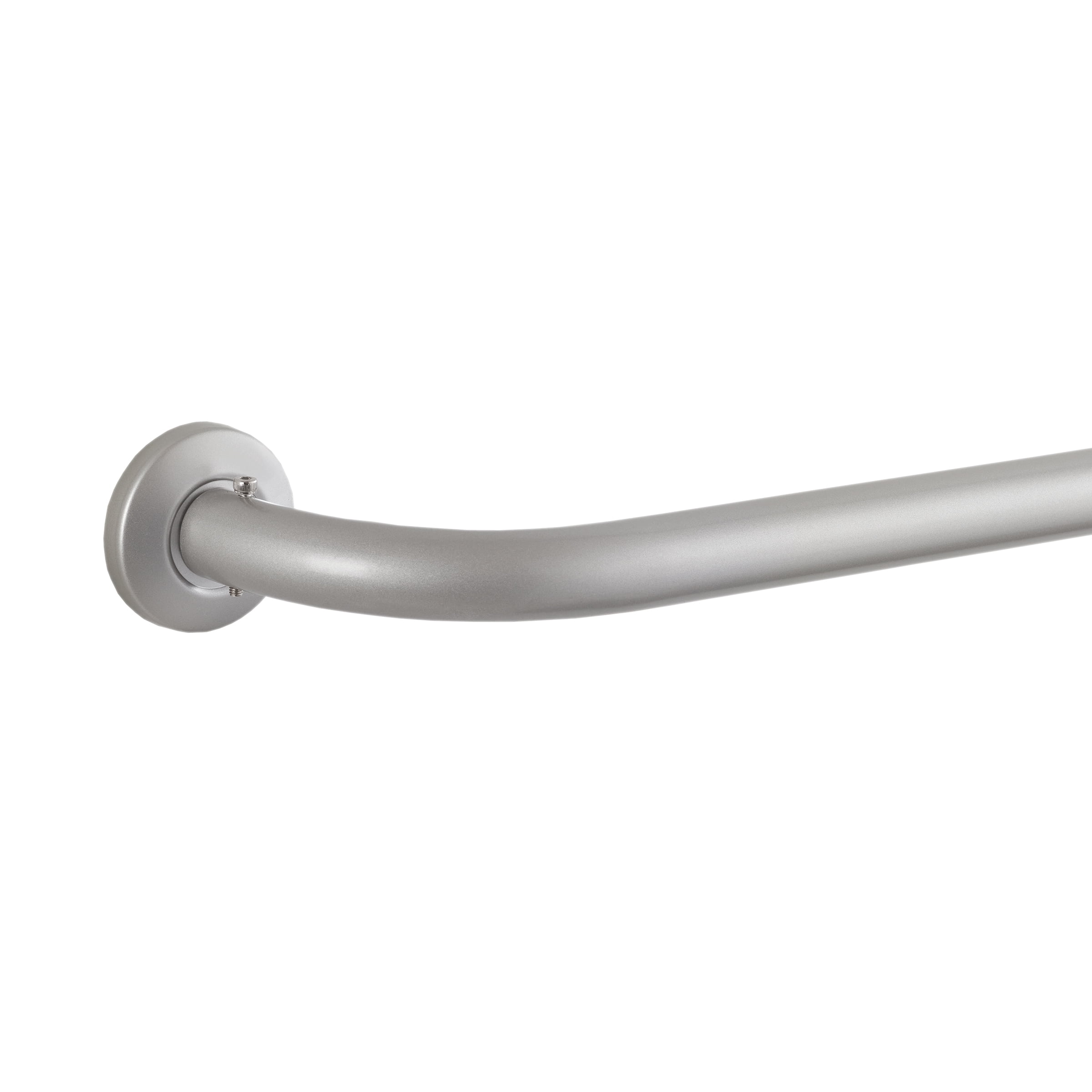 Eclipse Barnes 1" Blackout Wrap Curtain Rod, 28-48", Brushed Nickel ...