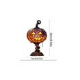 Halloween Pumpkin Lamp, Tiffany Style Stained Glass Jack O Lantern ...
