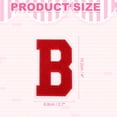 4" Chenille Letter Patches,Red Chenille Initial A-Z Patches (Letter B ...