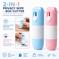 2-in-1 Box Cutter & Thermal Paper Eraser, Fast-Drying Privacy Redacting ...