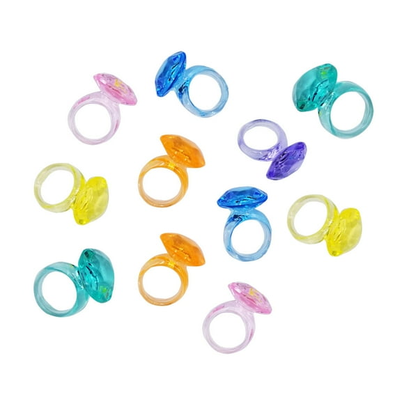 Plastic Diamond Ring Party Favors
