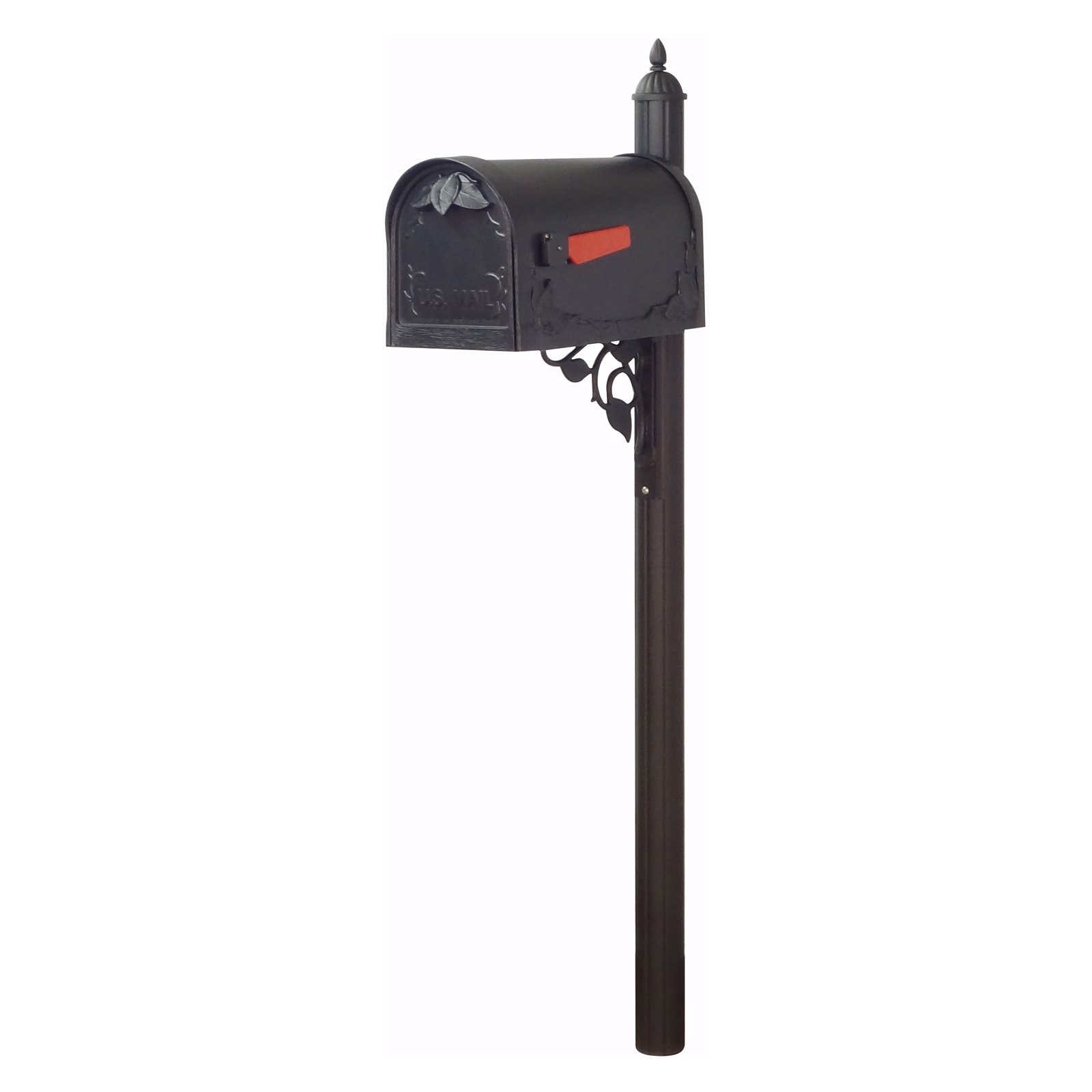 Special Lite Products Floral Curbside Mailbox with Albion Mailbox Post ...
