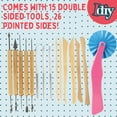 Sculpt Pro Pottery Tool Starter Kit - 15-Piece 26-Tool Beginner's Clay ...