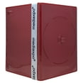 CheckOutStore 10 Slim Solid Red Color Single DVD Cases 7MM - Walmart.com