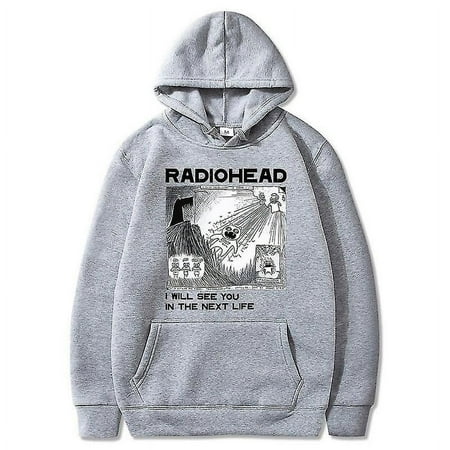 English Rock Band Radiohead Print Hoodie Men Oversized Hooded ...