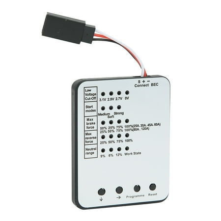 ESC Program Card, LED Electronic Speed Controller Programming Card ...