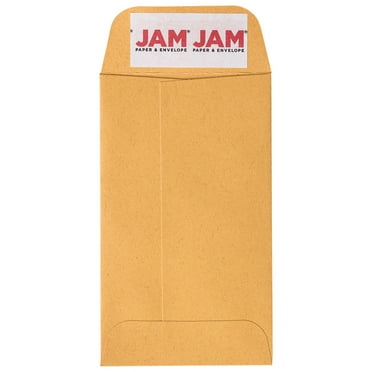 JAM #3 Coin Envelopes, 2.5x4.25, Brown Kraft Manila, 1000 per Pack ...