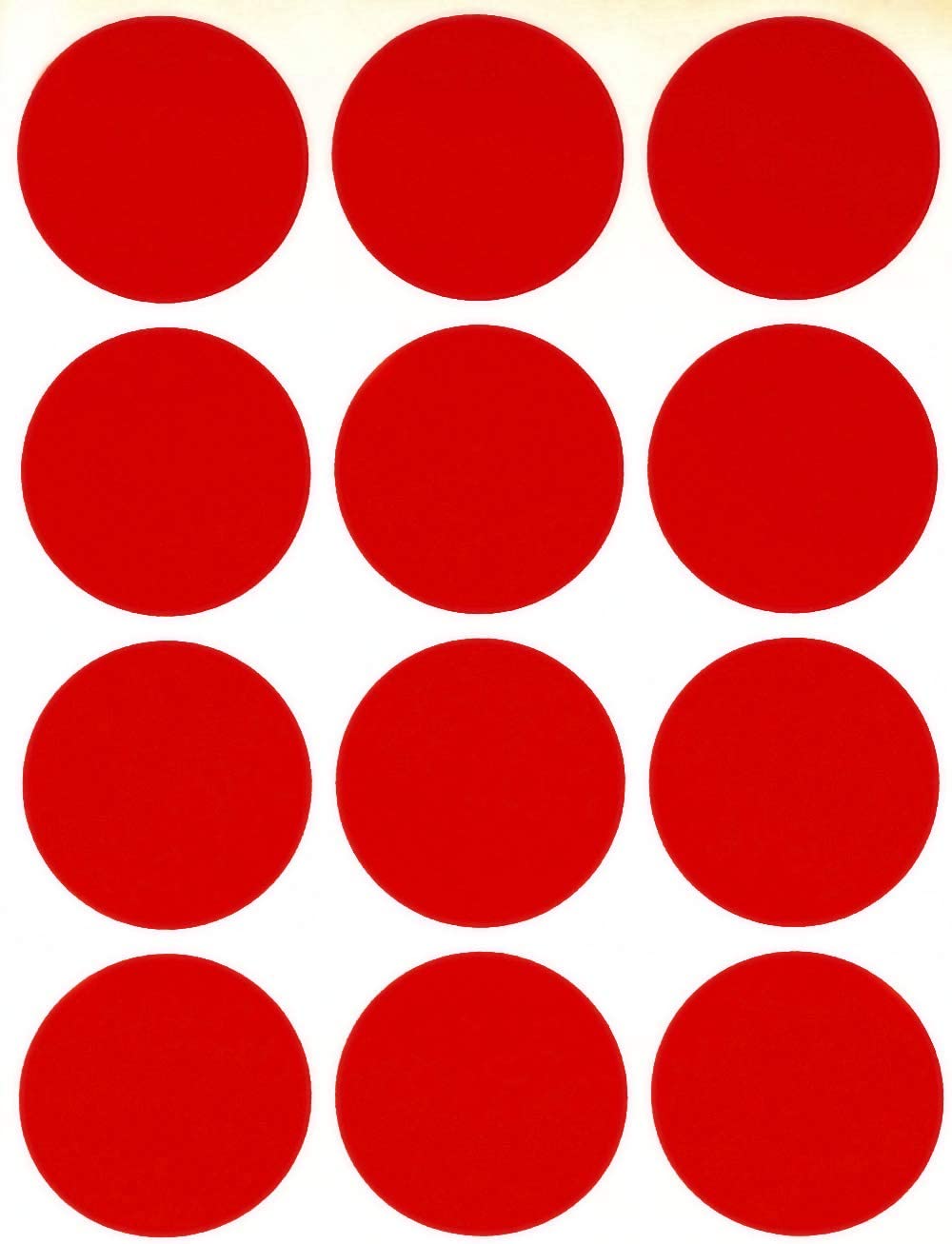 Red Colored dot Stickers for Moving Boxes 1.5 inch (38 mm) - 180 Pack ...