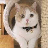 Necoichi Kimono Bow Tie Cat Collar, Black - Walmart.com