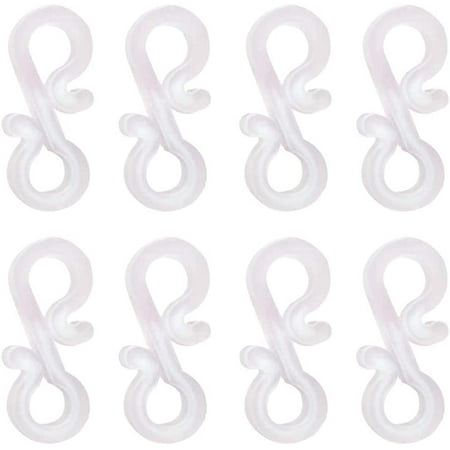 25 Pieces Mini Gutter Hang Hooks Christmas Light Clips Plastic S Shaped ...