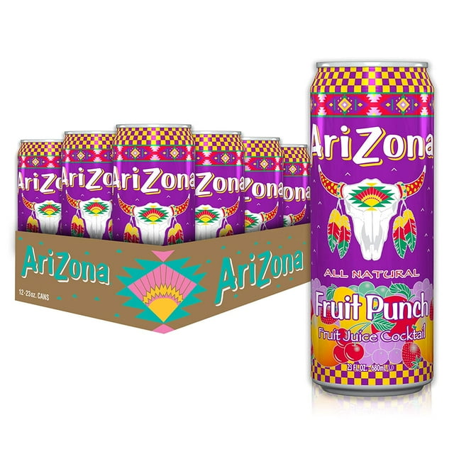 Arizona Fruit Punch Drink Big Can, 23 Fl Oz, Pack of 12 - Walmart.com