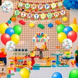 Block Party Decorations,53 Pcs Building Blocks Birthday Decorations Set ...