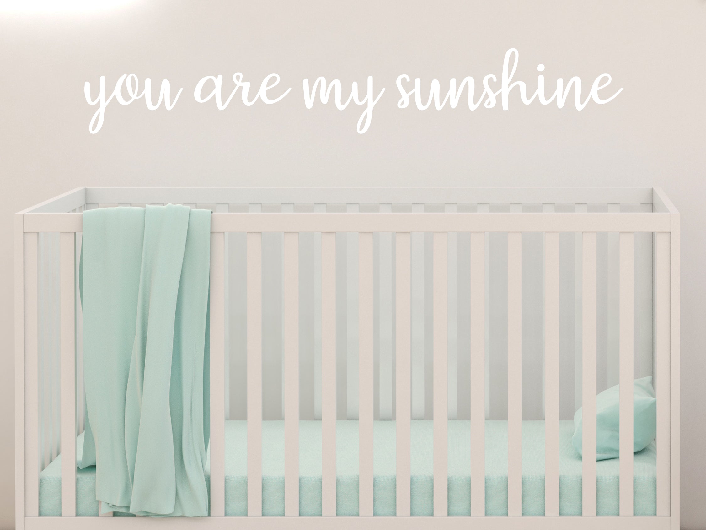 You Are My Sunshine Cursive | Kids Room Wall Decal - Walmart.com