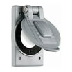Hubbell Wiring Device-Kellems Wtherprf Wll Plt,Stnd;Gray,1Gng,Lt Txtr ...