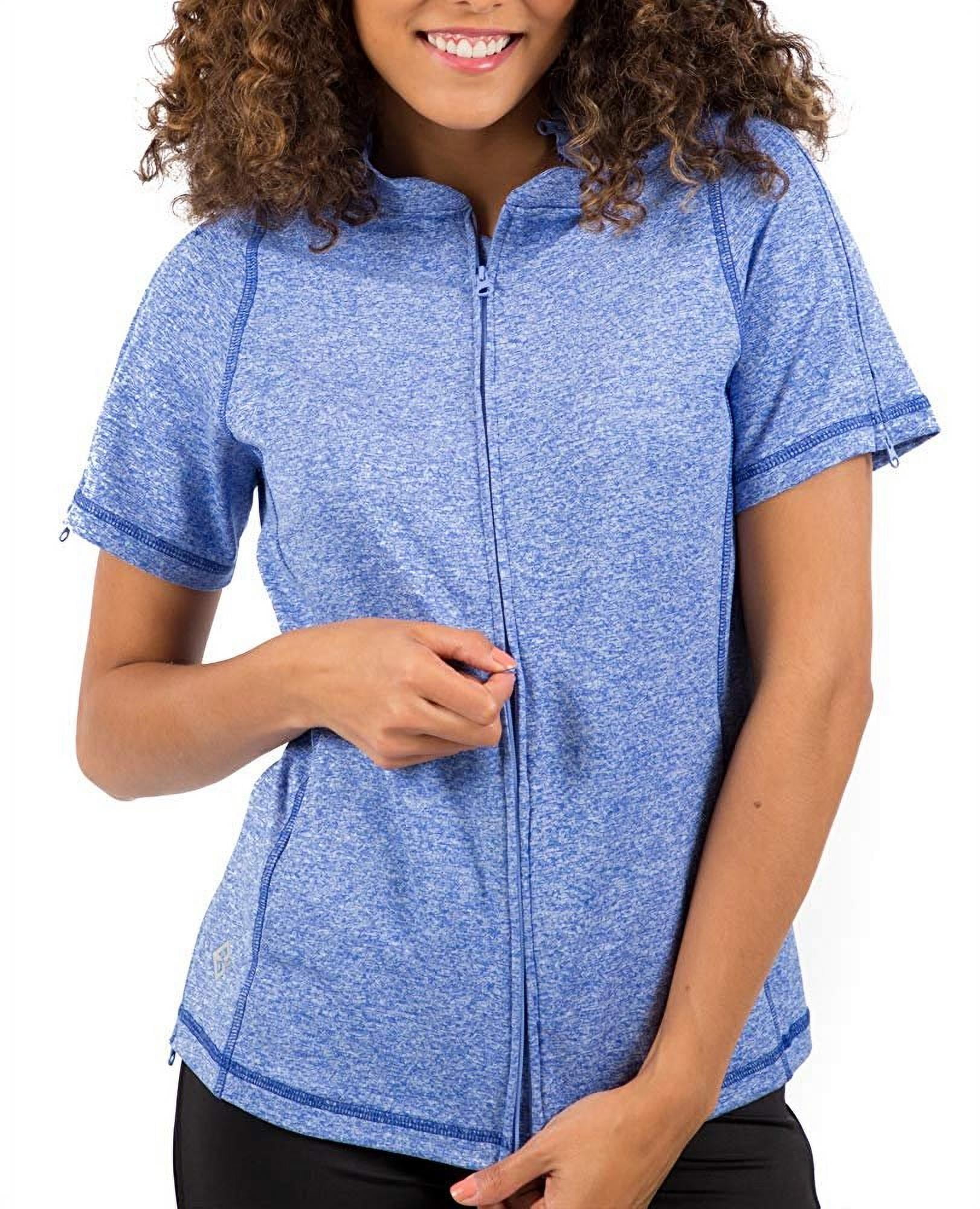 Reboundwear Women's Short Sleeve Lindsey Top - Post Surgery Clothing ...