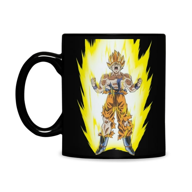 Dragon Ball Z Super Saiyan Goku 16 oz. Heat Reactive Ceramic Coffee Mug ...