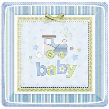 Baby Shower 'Carter's Baby Boy' Extra Large Paper Plates (8ct ...