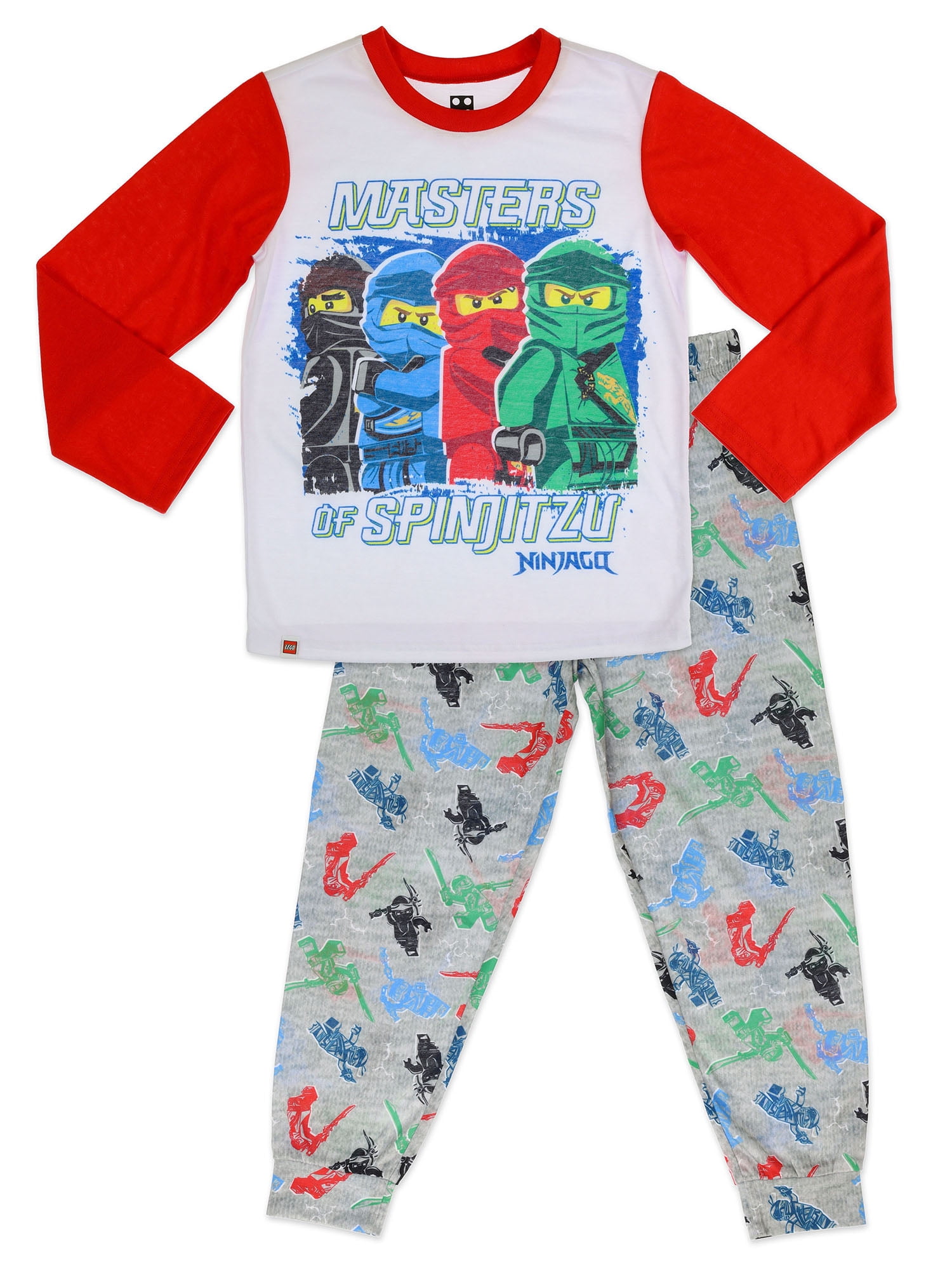 Lego Boys Ninjago Pajamas, 2-Piece, Sizes 4-12 - Walmart.com