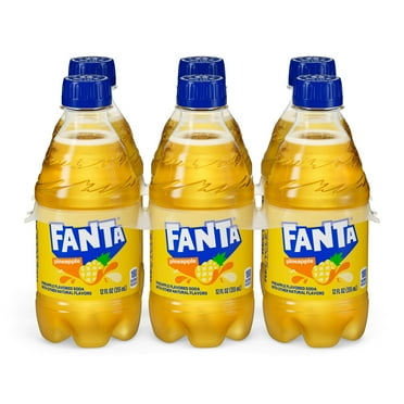 Fanta Pineapple Soda Drink Multipack, 6x12 fl oz Bottles, Bulk Beverage ...