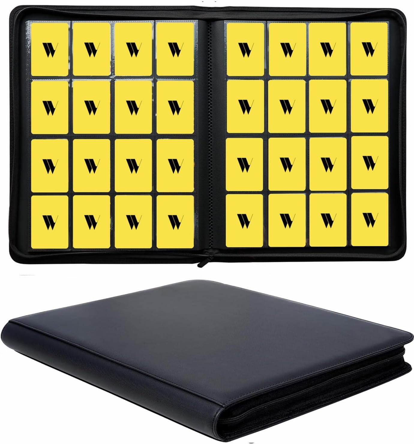 16 Pocket Trading Card Binder, 1000+ Premium Zip Album, Double Sided ...