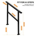 Kselythan Outdoor Handrails Fits 1 to 2 Steps,Heavy Duty 2 Steps ...