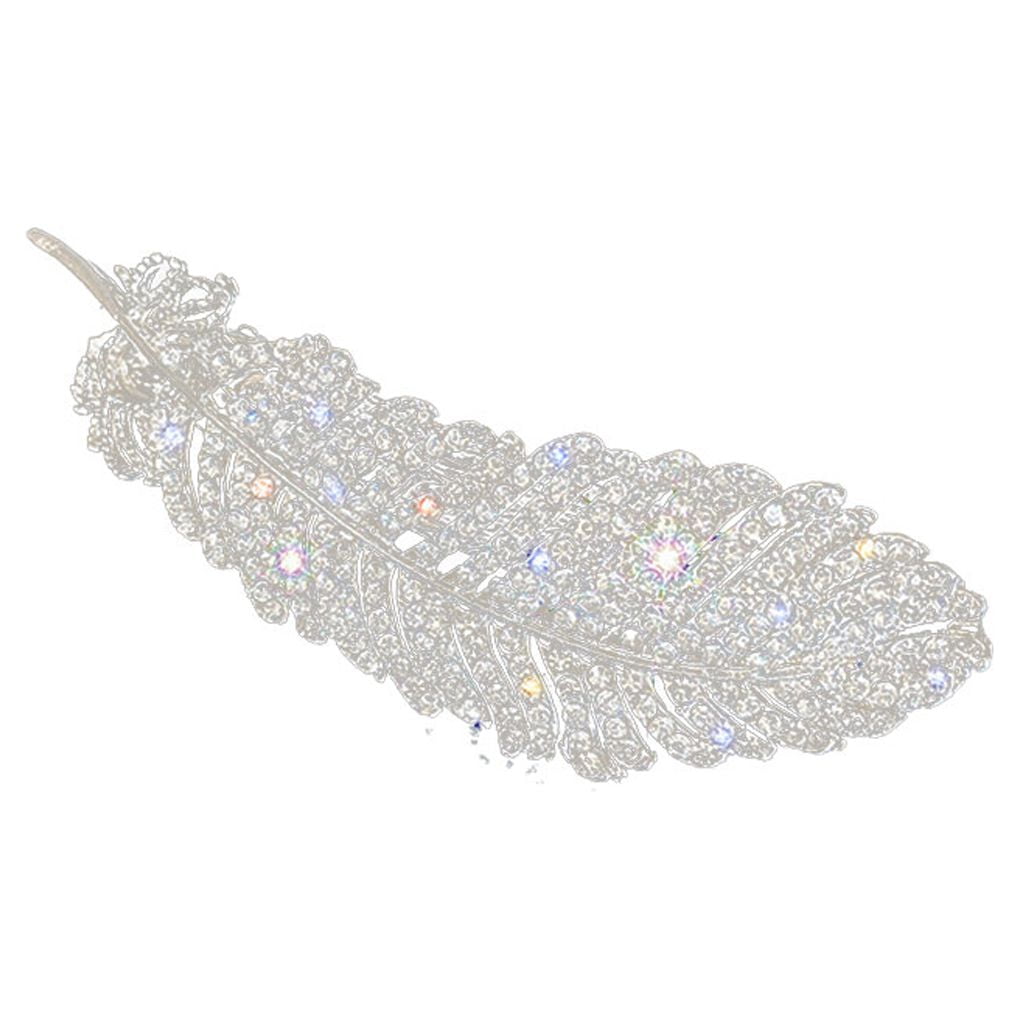 Aoanydony Feathers Hair Clamps -embedded Woman Hairs Accessories ...