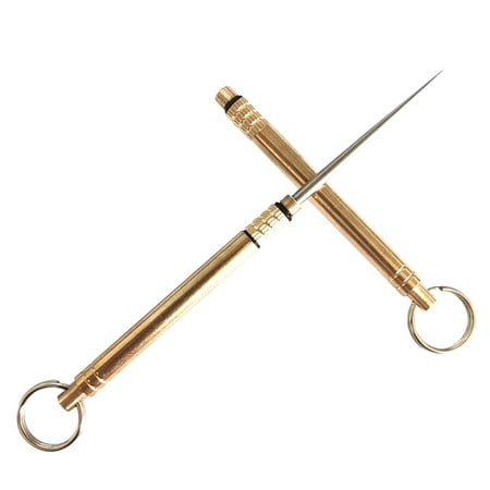 Brass Titanium Alloy Toothpick Set Teethpick Holder with Key Ring ...