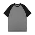 Daiosportswear Mens T-Shirts Raglan Short Sleeve Men Basic T-Shirts ...