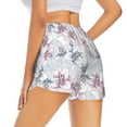 Haiem Lilies Flowers Womens 2 In 1 Running Shorts Lightweight