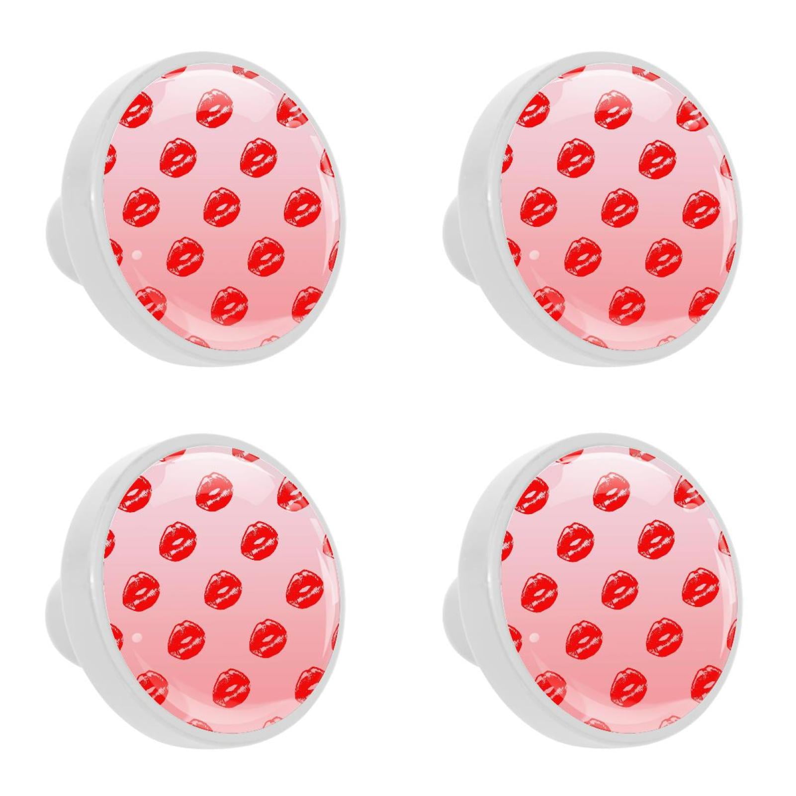 4 Pcs Love Lips Knobs for Kitchen Cabinet Cupboard Dresser Bookcase ...