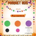 5 Pieces Orange,Black,Purple,Green,White Round Dots Garland Graduation ...