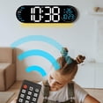 Large LED Wall Clock with Remote Control and Count Down Function 2 ...