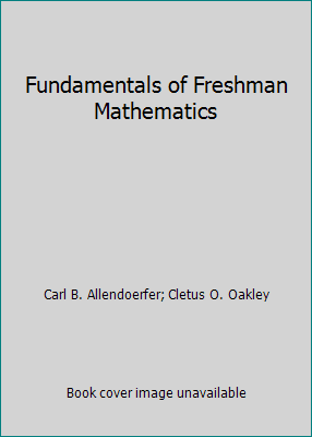 Pre-Owned Fundamentals of Freshman Mathematics (Hardcover) 0070013667 ...