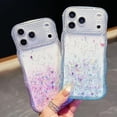 Bling Glitter Diamond Wave Edge Love Heart Phone Case for iPhone ...
