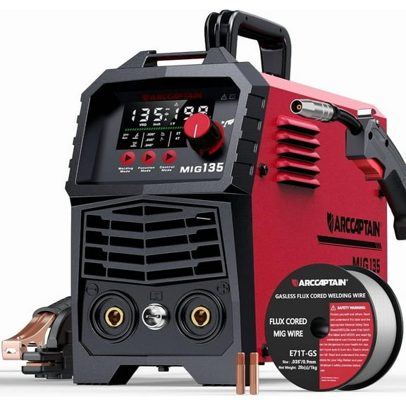 ARCCAPTAIN 6 in 1 MIG Welder, 200A Welding Machine Multiprocess 110V ...